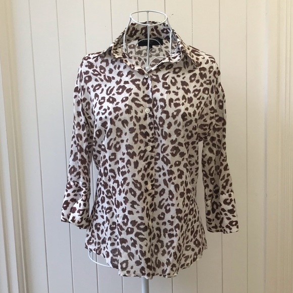 Liz Logie | Tops | Liz Logie Leopard Top | Poshmark